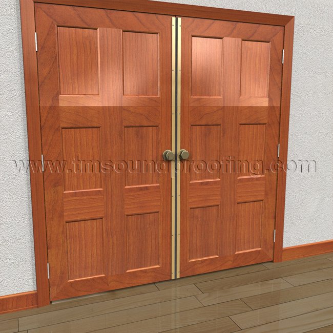 Surface Mounted Astragal with Neoprene Seal for soundproofing Double ...