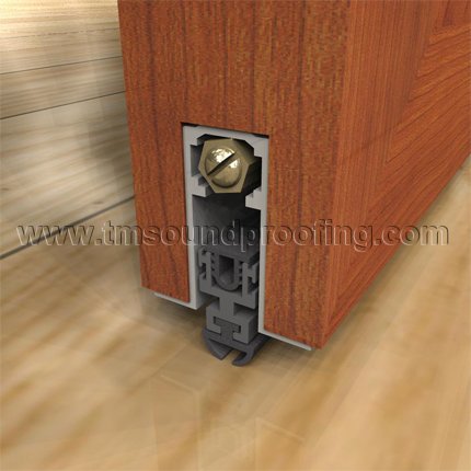 Mortised Basic Automatic Soundproof Door Bottom | TMSoundproofing.com