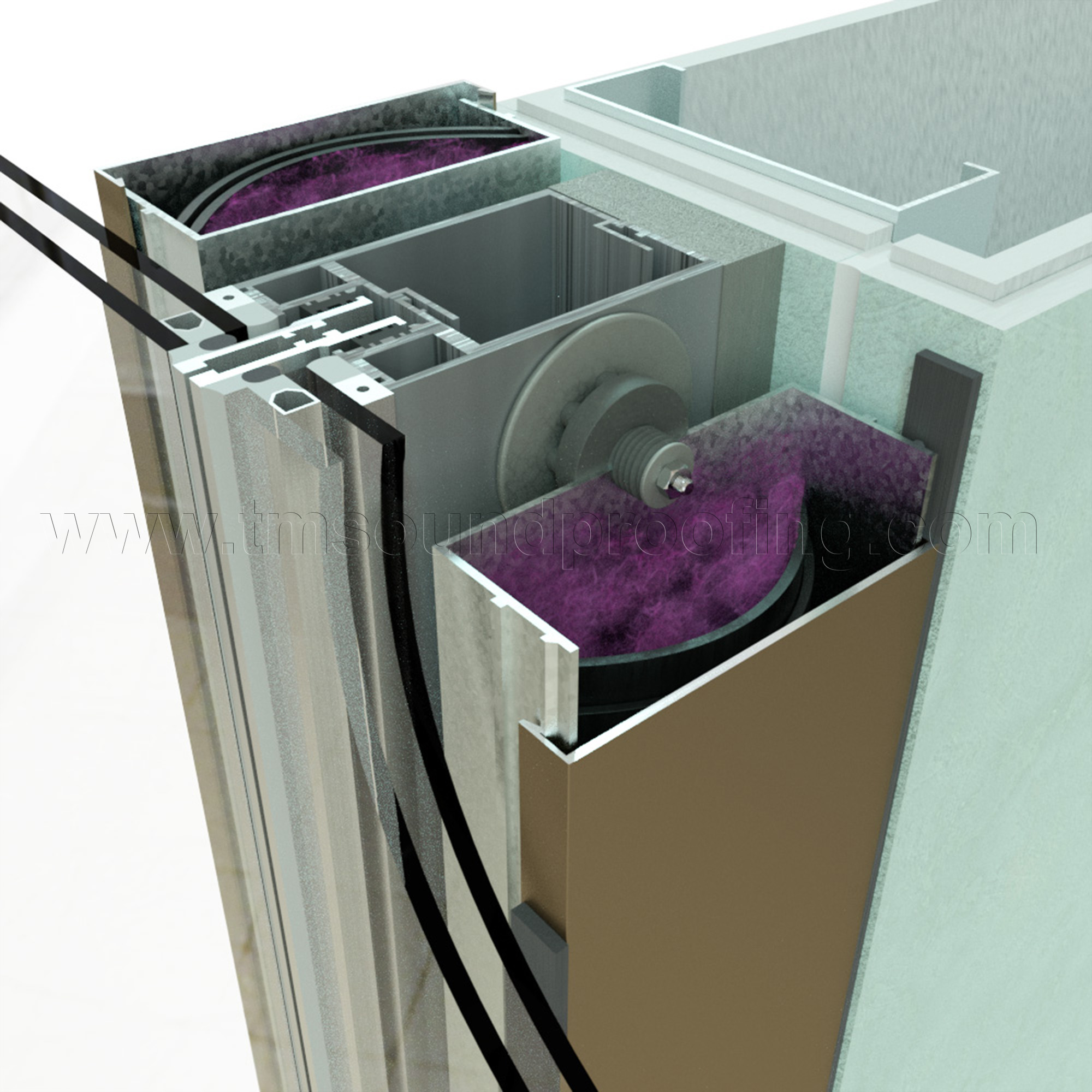 Acoustical Mullion Isolator | RSIC-AMI | TMsoundproofing.com