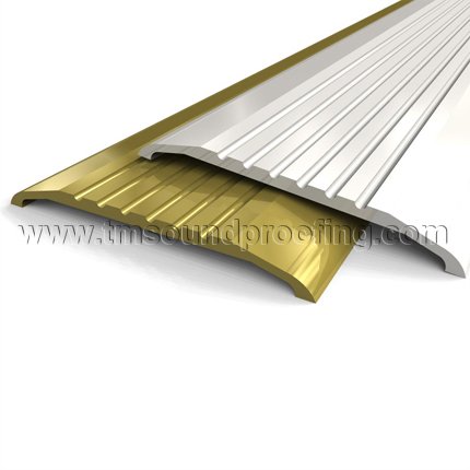 Aluminum and Brass Utility Doorway Threshold with 1/2" Height, www ...