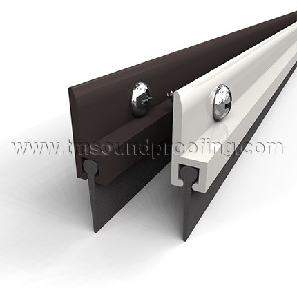 Surface Mounted Astragal with Neoprene Seal for soundproofing Double ...