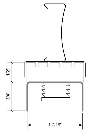 RSIC 1.5" Cold Rolled Channel Clips for Decoupling Dropped or Suspended ...